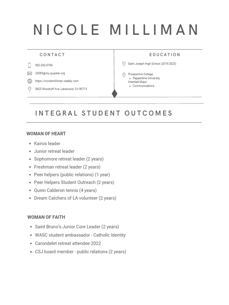 Grey Clean CV Resume Photo | PDF