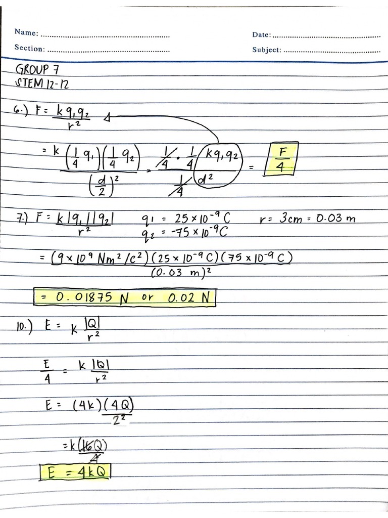 Group 7 Stem 12 12 Solution | PDF
