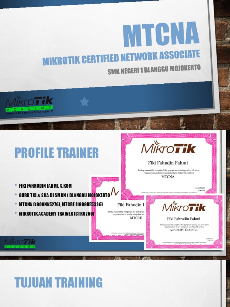 MTCNA Training Modul - PDF | PDF | Bisnis | Teknologi & Rekayasa