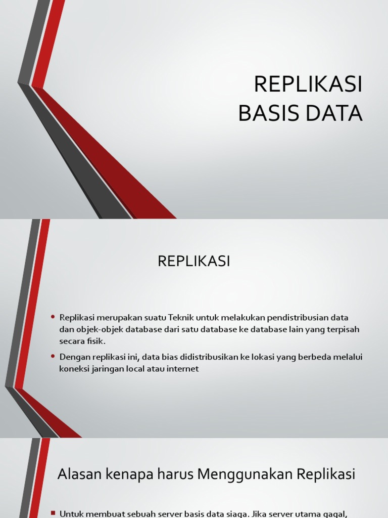 Replikasi Basis Data | PDF