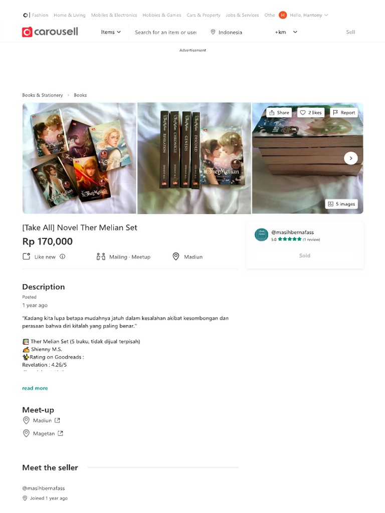 Novel Ther Melian Set, Books & Stationery, Books On Carousell | PDF