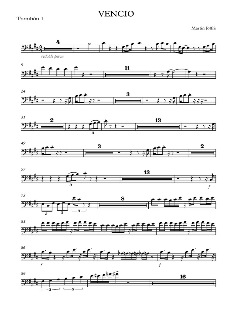 Vencio Brass TERMINADA - Trombón 1 | PDF
