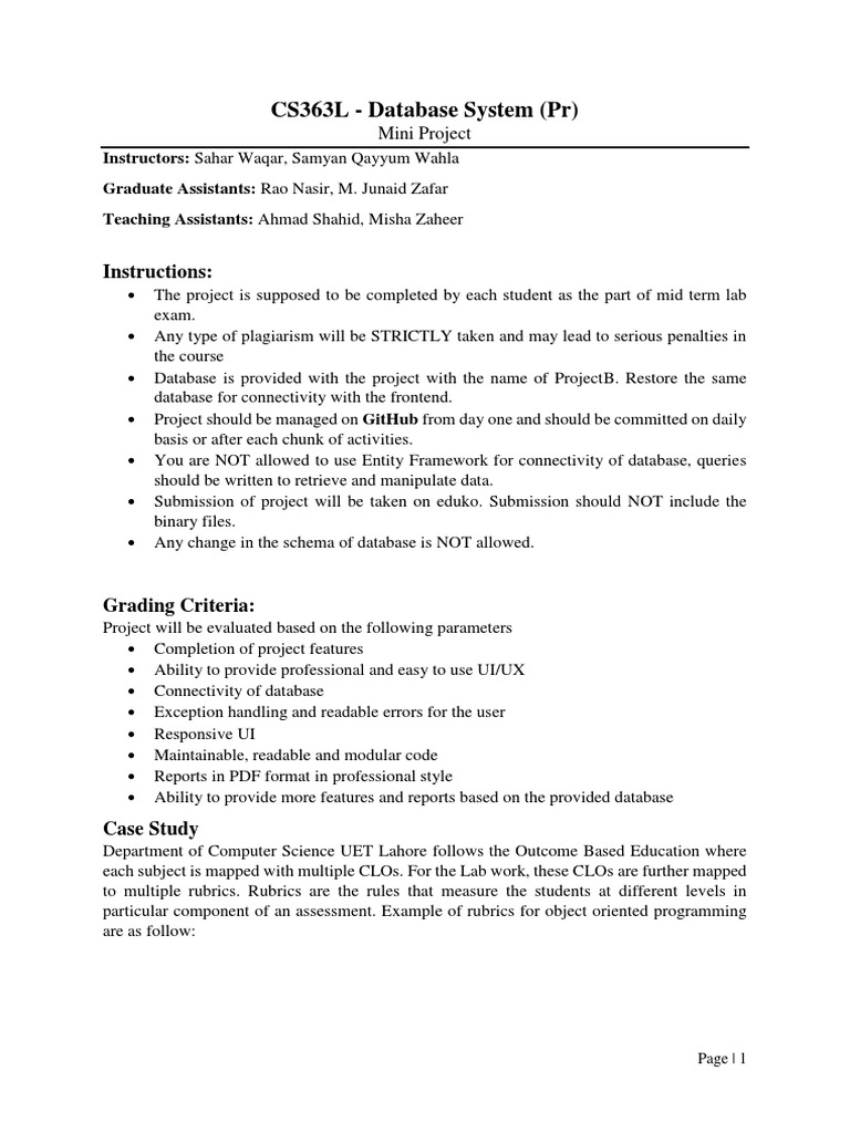 Projectmanual Pdf Pdf Computer Program Programming 