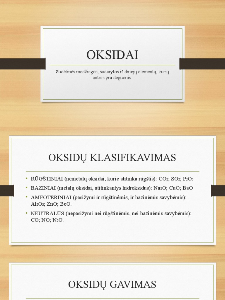 Oksidai | PDF