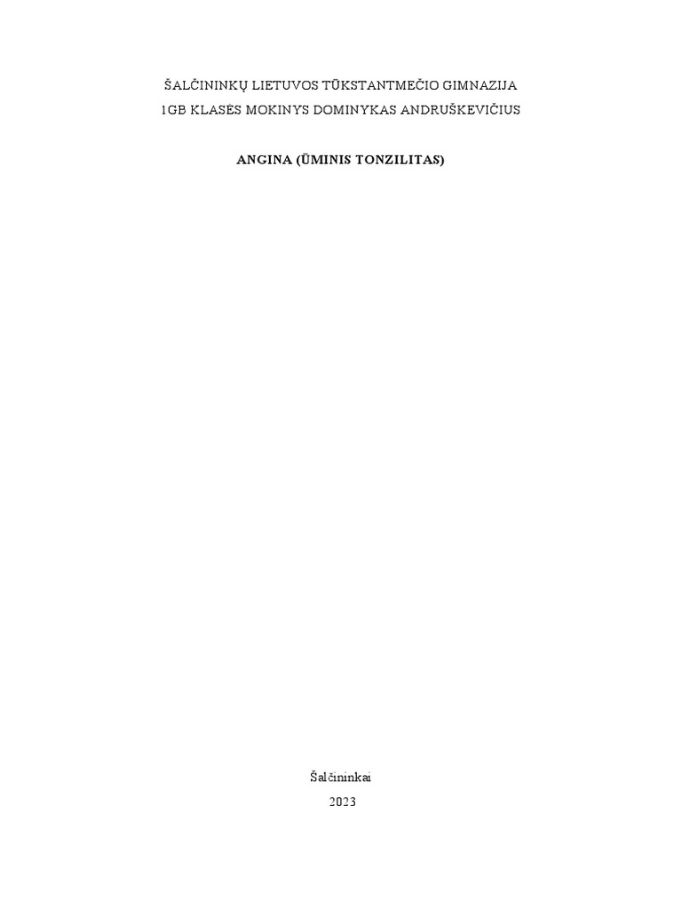 Angina | PDF