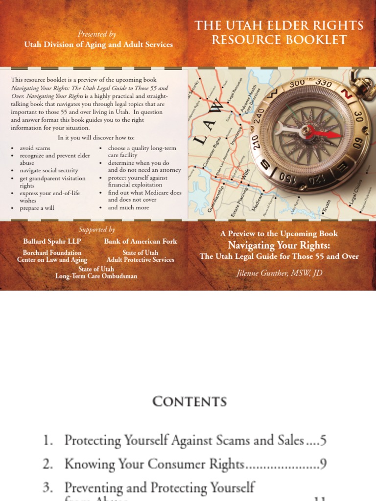 Utah Elder Rights Resource Booklet | PDF | Long Term Care | Nursing ...