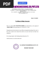 Electrician Experience Certificate Template | PDF