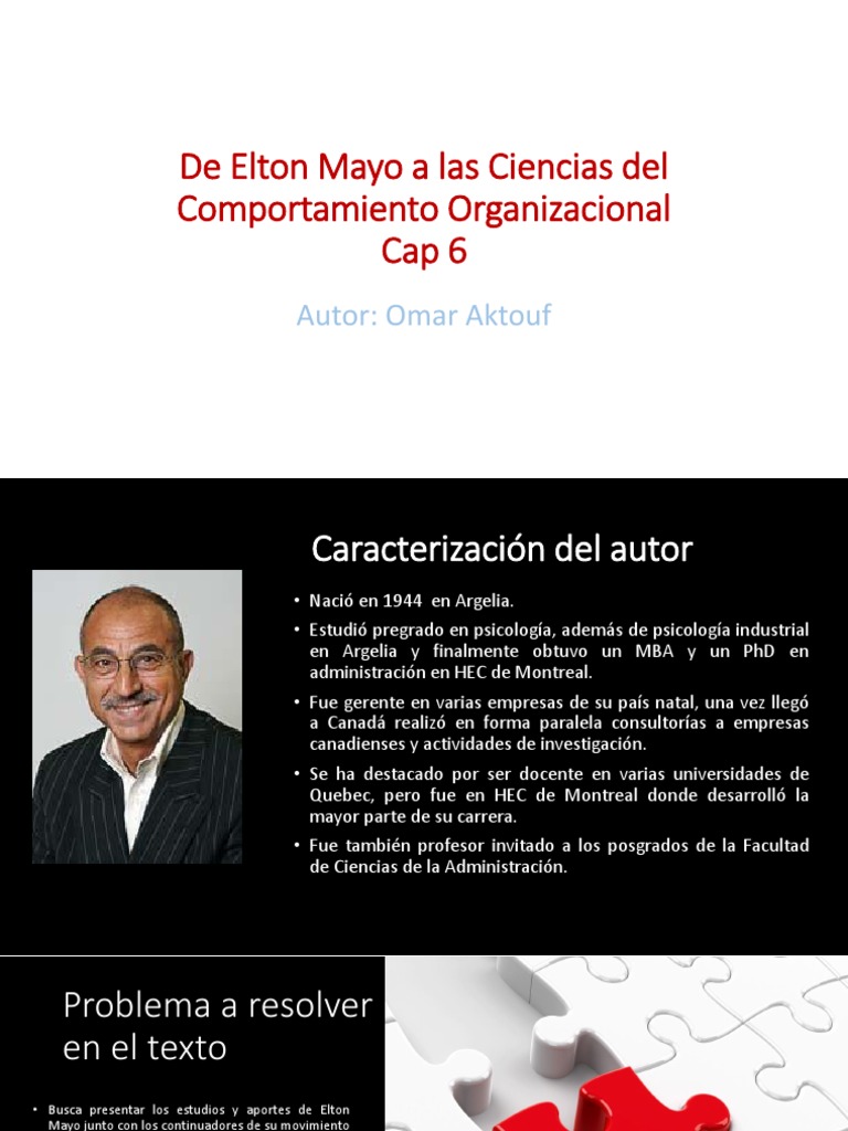 De Elton Mayo A Las Ciencias Del Comportamiento PDF | Descargar gratis ...