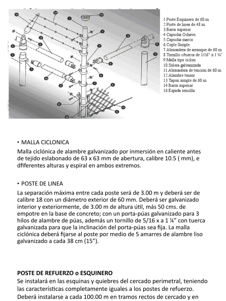 1.4.6 Malla Ciclónica | PDF | Bienes manufacturados