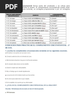 Ejercicios de Complementos Circunstanciales | PDF