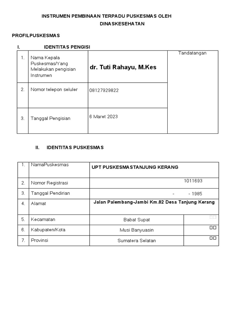 Instrumen TPCB 2023 | PDF
