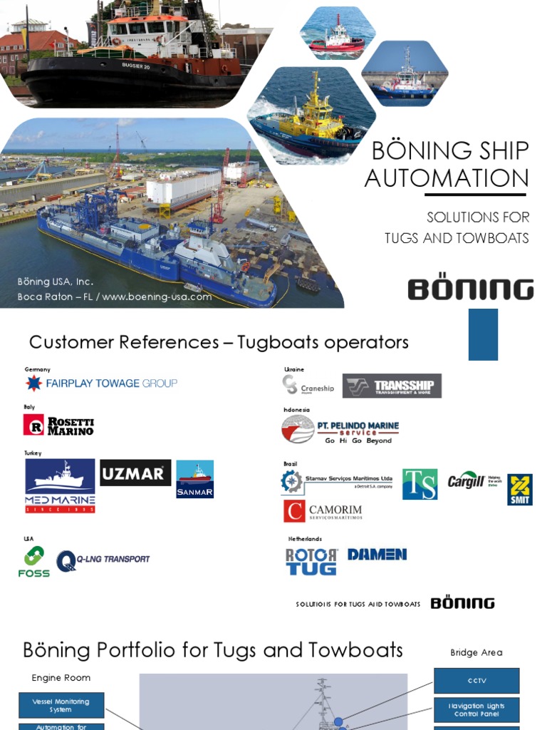 Boening - Solutions For Tugs | PDF | Tugboat | Automation