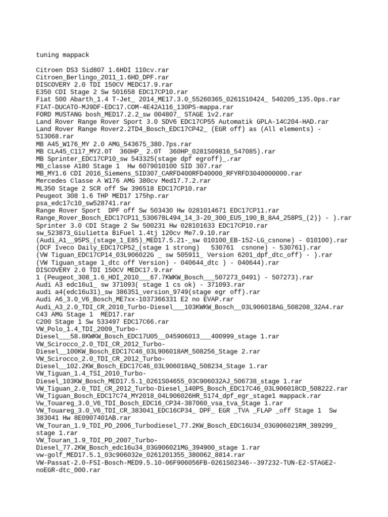 Database Files List - 28 - 06 - 2022 | PDF | Volkswagen | Audi Database Files List - 28 - 06 - 2022 | PDF | Volkswagen | Audi