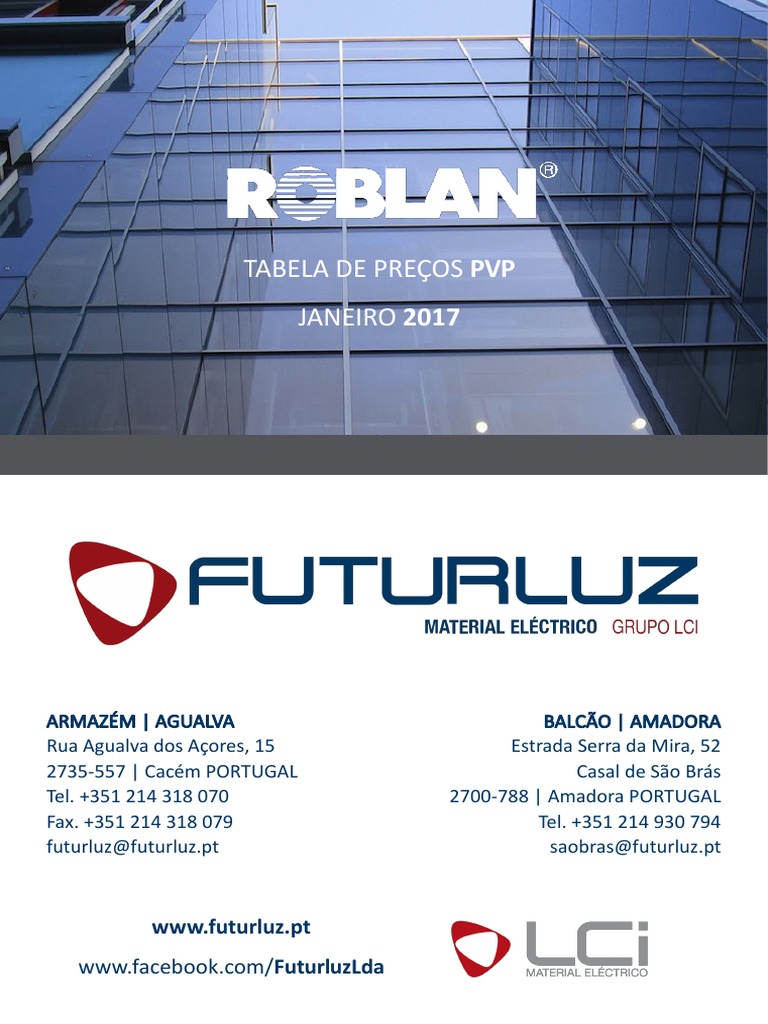 Tabela Roblan Janeiro 2017 PDF | PDF | Negócios