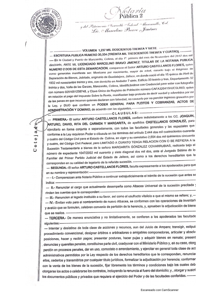 Poder Notarial | PDF