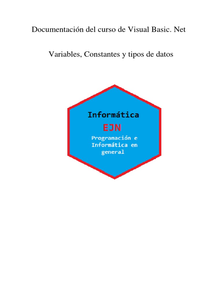 Variables Constantes Y Tipos De Datos Descargar Gratis Pdf Tipo De Datos Programación