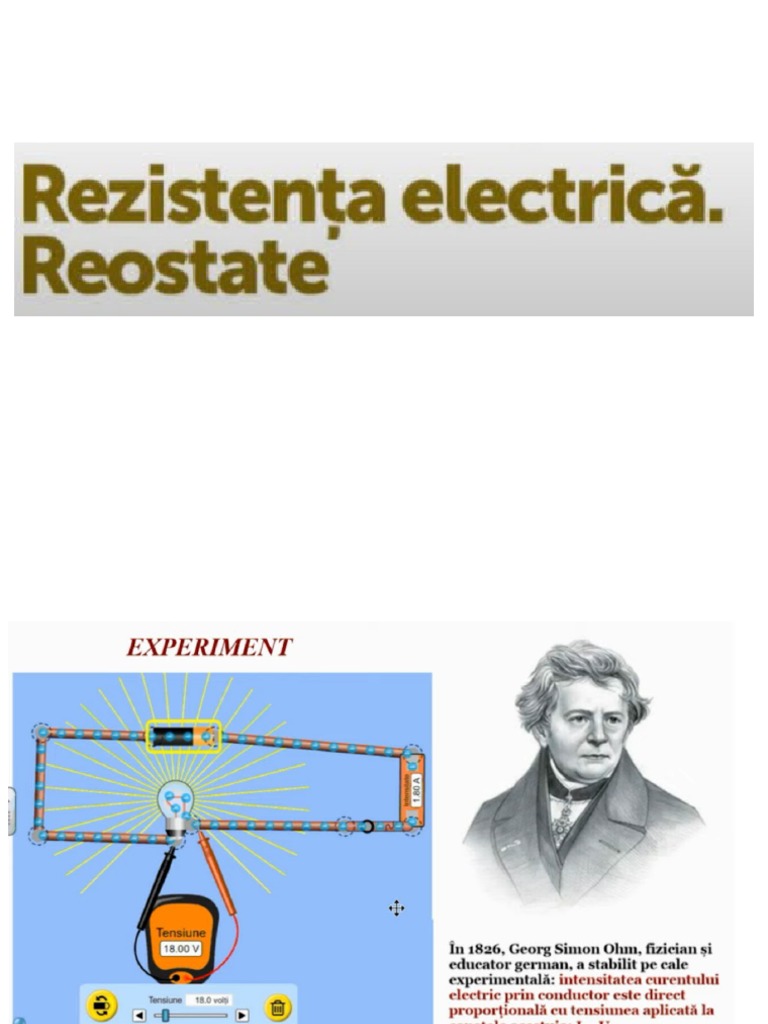 Rezistenta Electrica | PDF