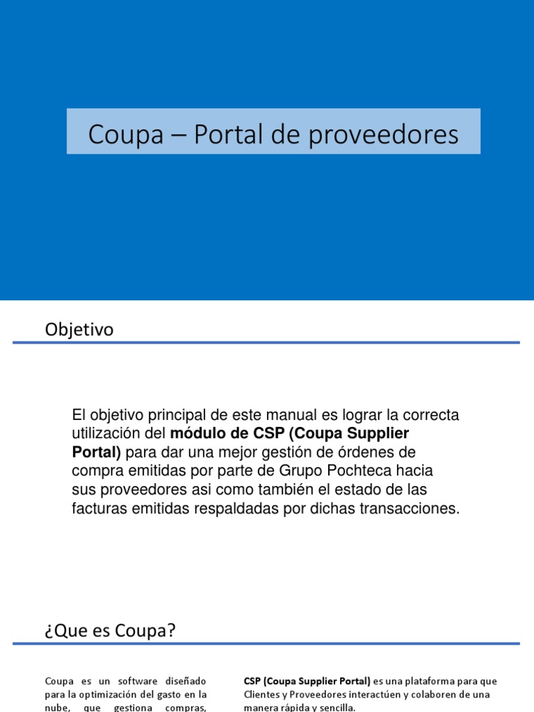 Guia Portal Proveedores Pochteca | PDF | Factura | Xml