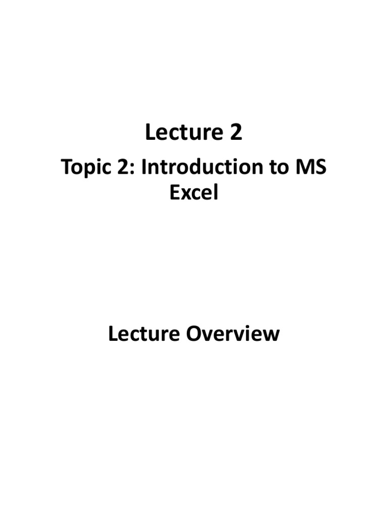 UCI 104 Lecture 2 MS Excel PDF | PDF | Microsoft Excel | Worksheet UCI 104 Lecture 2 MS Excel PDF | PDF | Microsoft Excel | Worksheet
