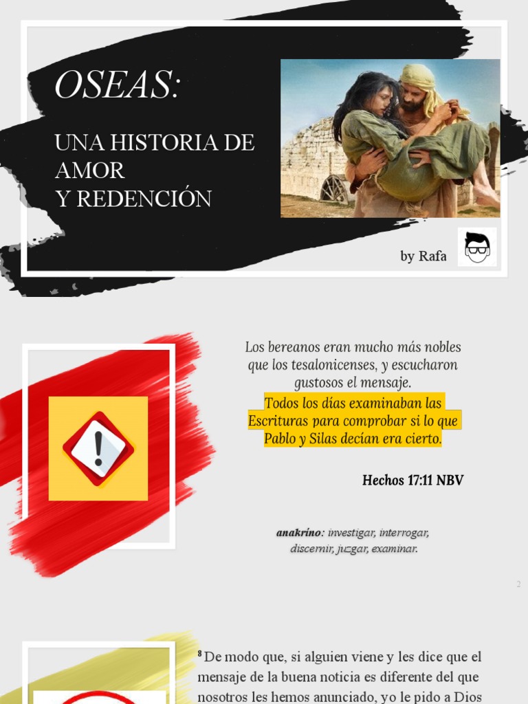 Oseas, Una Historia de Amor y Redencion | PDF | Pecado | Cristo (título)
