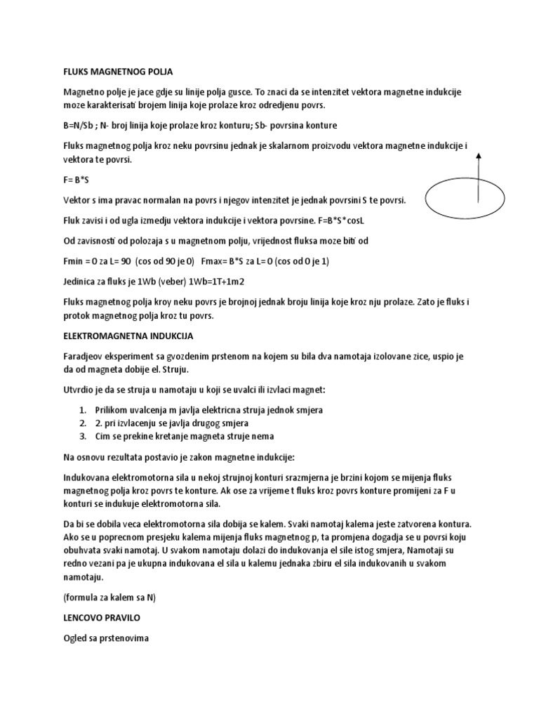 Fluks Magnetnog Polja | PDF