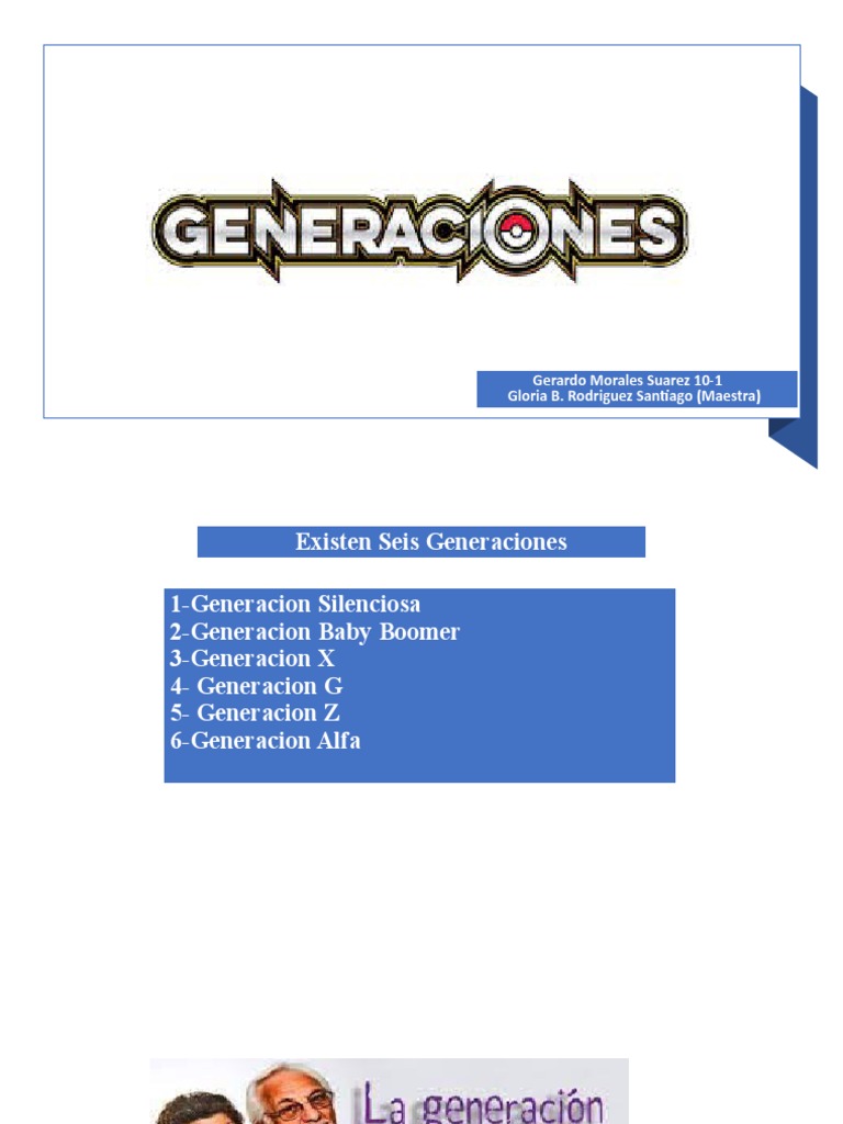 Generaciones | PDF | Baby Boomers | Millennials