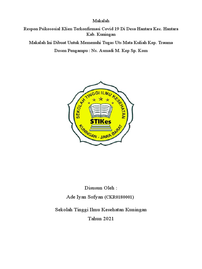 Ade Iyan Sofyan - UTS Kep. Trauma | PDF