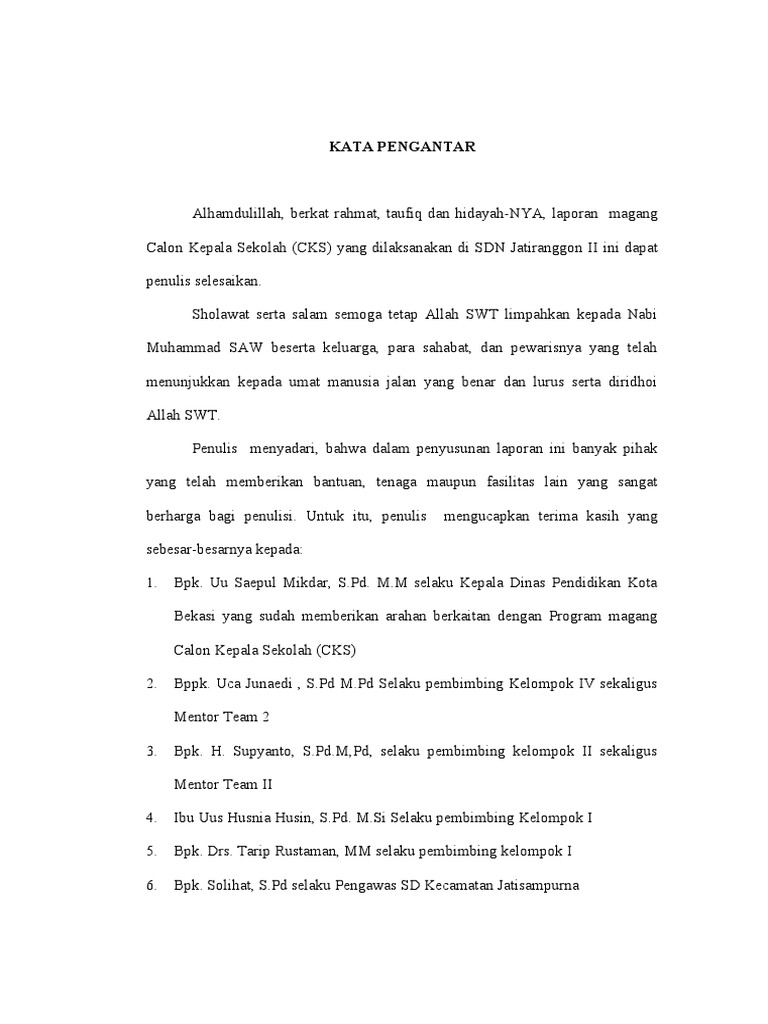 Kata Pengantar CKS | PDF