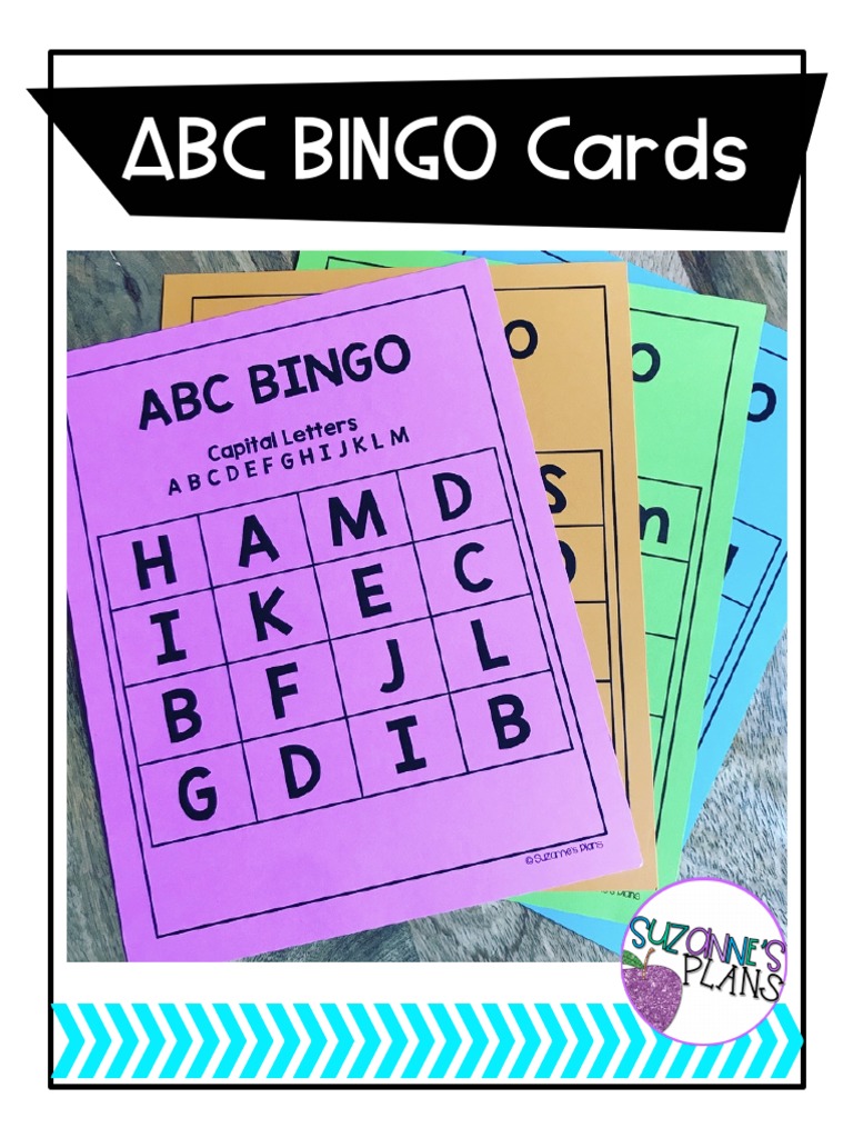 ABCBINGOCards 1 | PDF | Letter Case | Written Communication
