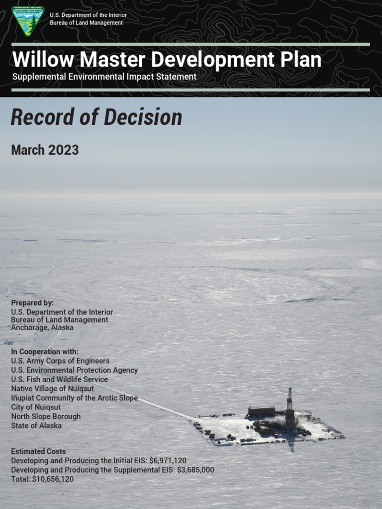 2023 Willow MDP Record of Decision | PDF | National Environmental ...
