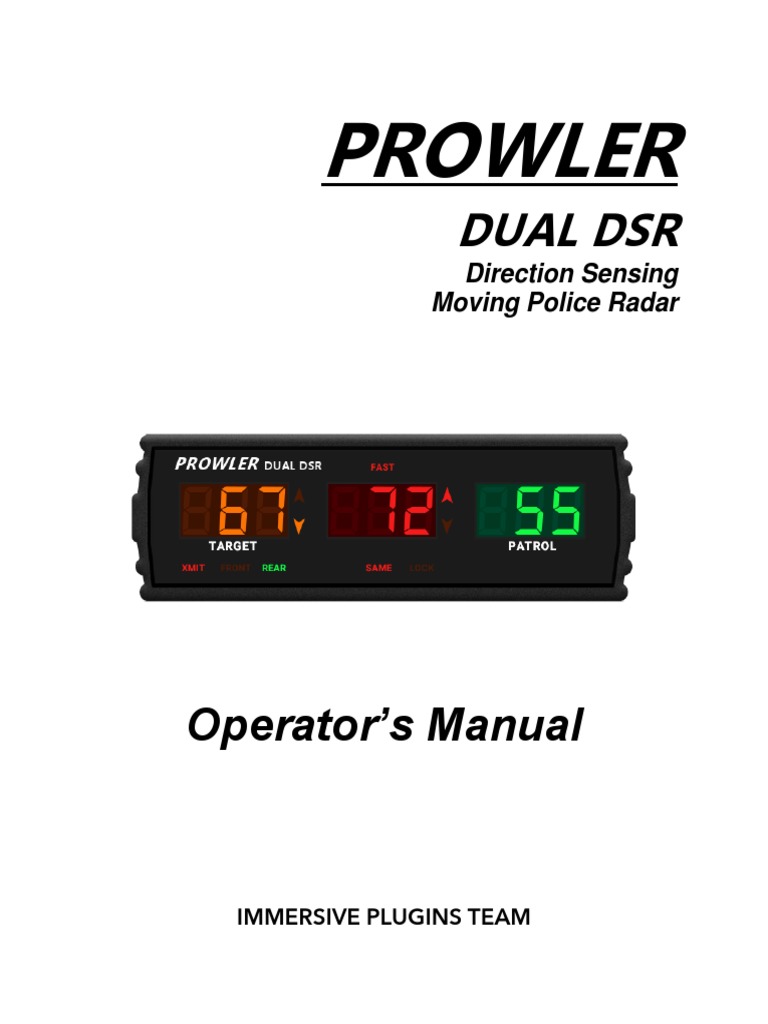 Prowler Dual DSR | PDF | Radar | Computing