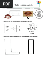 Material de Apoyo Letra L. | PDF