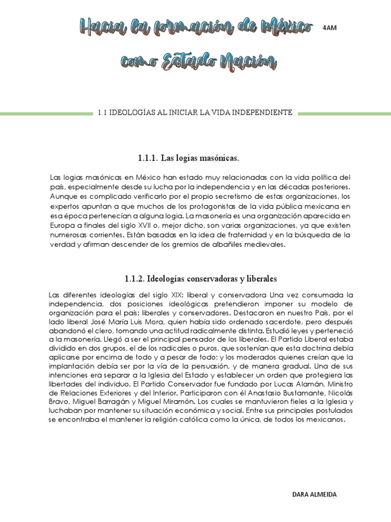 Bloque 1 y 2 Historia | Download grátis PDF | México | Gobierno