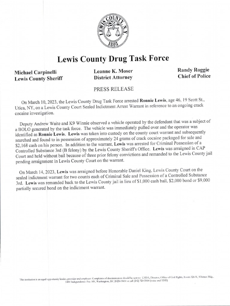 Lewis County Drug Task Force March 14, 2023 | PDF