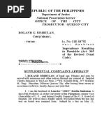 Sample of Complaint Affidavit | PDF | Legal Procedure | Judiciaries