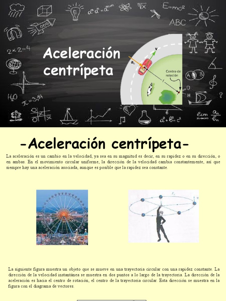 Aceleración Centrípeta: Definición y Ejemplos | PDF | Aceleración ...