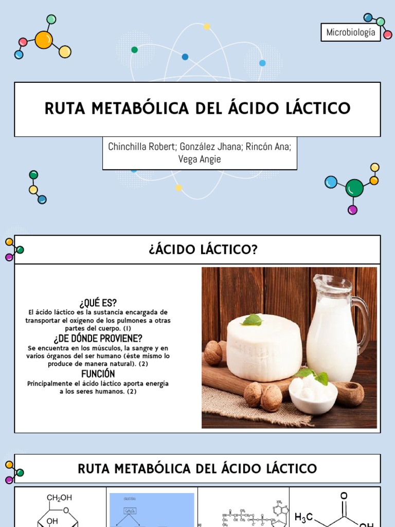 Ruta Metabólica Del Ácido Láctico PDF | PDF | Ácido láctico | Química