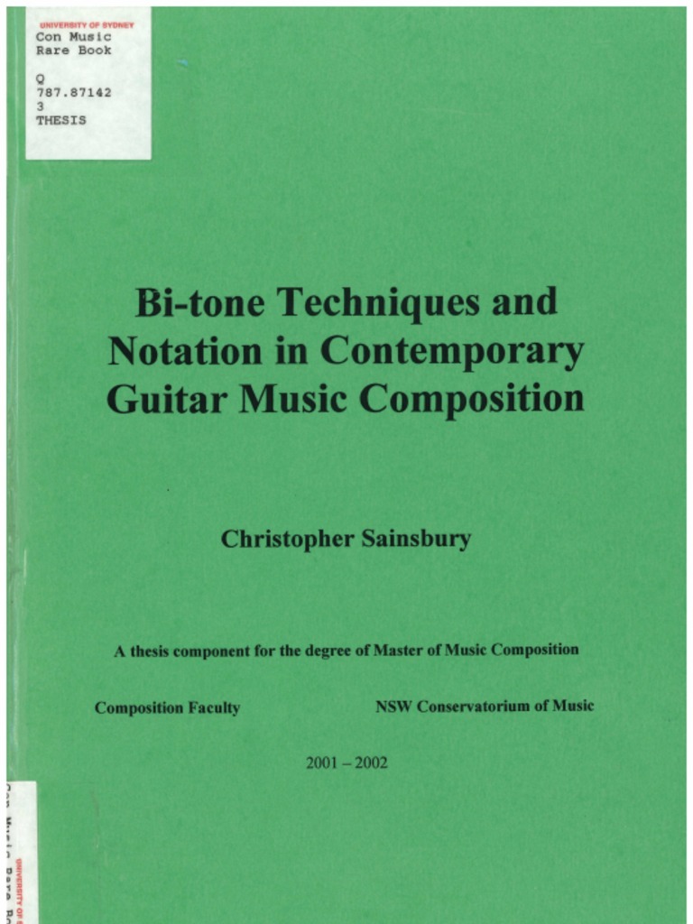 Bi Tone Techniques and Notation | PDF