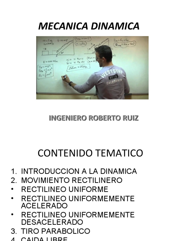 Dinámica Movimiento Y Leyes Físicas Pdf Cinemática Velocidad
