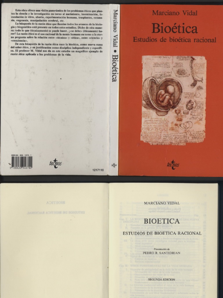 Vidal, Marciano. - Bioetica. Estudios de Bioetica Racional. | PDF
