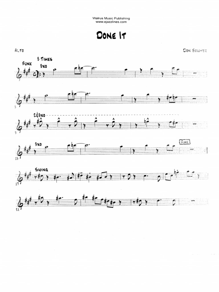 Jazz Combo Arrangements PDF Guide | PDF