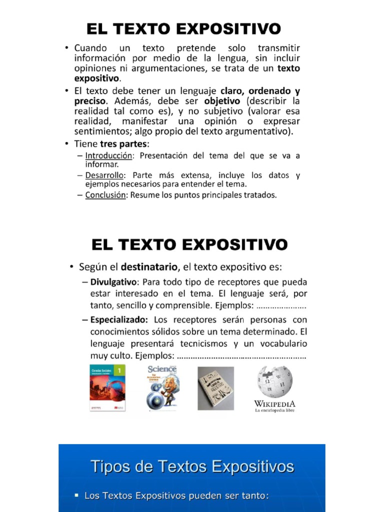 Texto Expositivo. | PDF