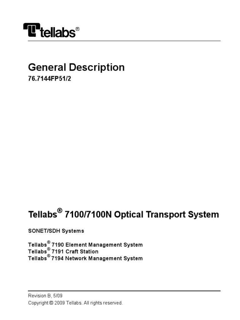 Tellabs® 7100/7100N Optical Transport System | PDF | Wavelength ...