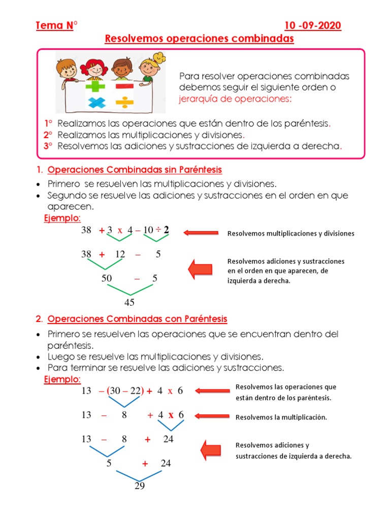Operaciones Combinadas | PDF