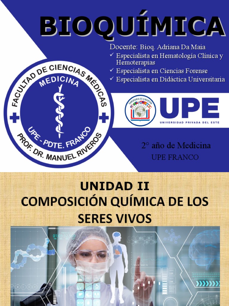 UNIDAD II Composición Quimica de Los Seres Vivos | PDF