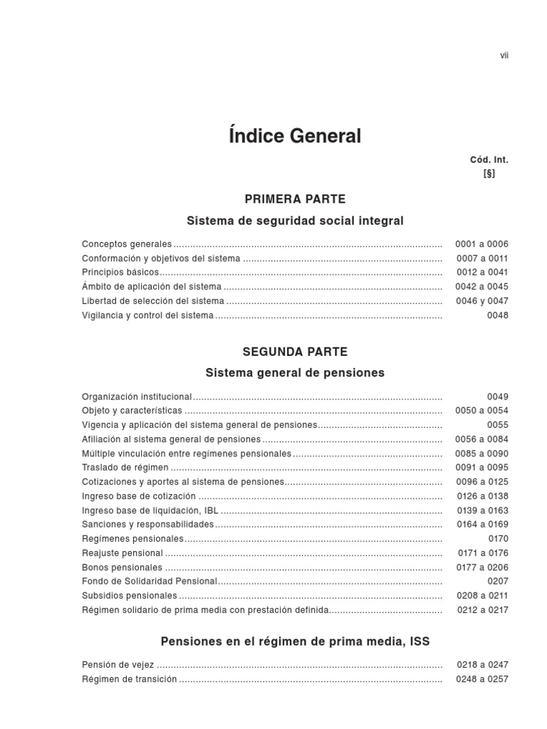 Cartilla de Seguridad Social 2023 30ed Indice | PDF | Pensión | Fondo de pensiones