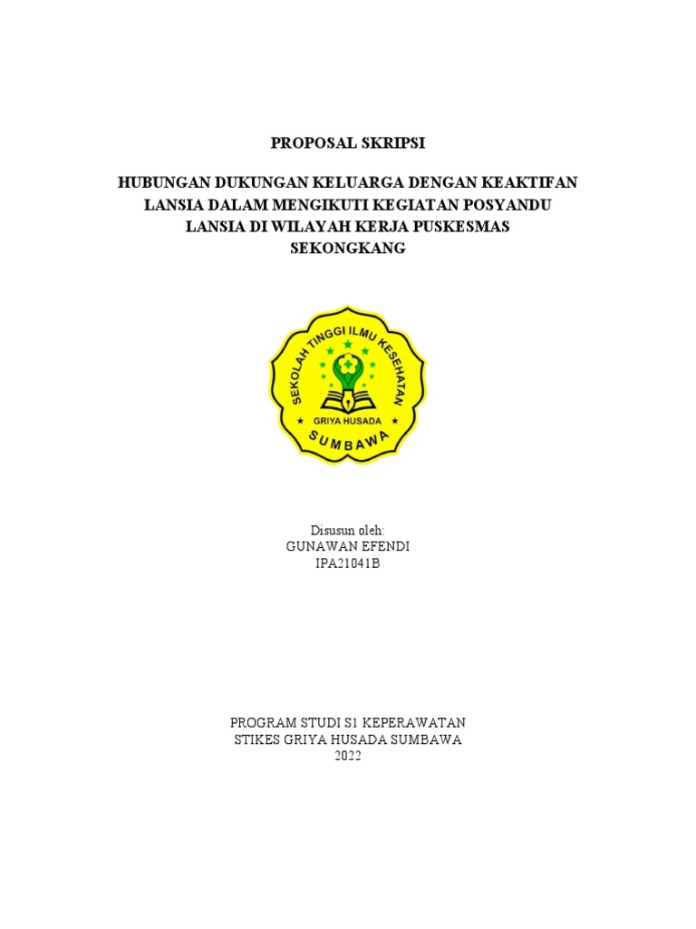 PROPOSAL GUNAWAN EFENDI REVISI SEMPRO.docx | PDF