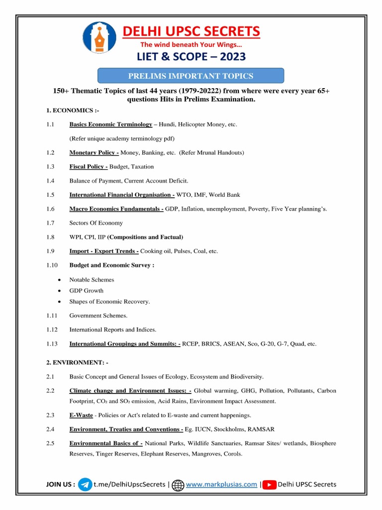 Thematic 150+ IMP Topics - 15135192 - 2023 - 02 - 02 - 17 - 13 PDF | PDF