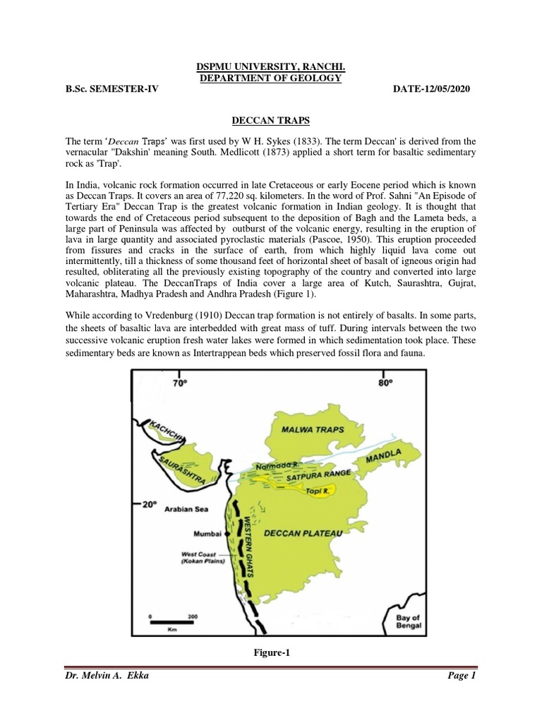 Deccan Traps PDF | PDF | Basalt | Geology