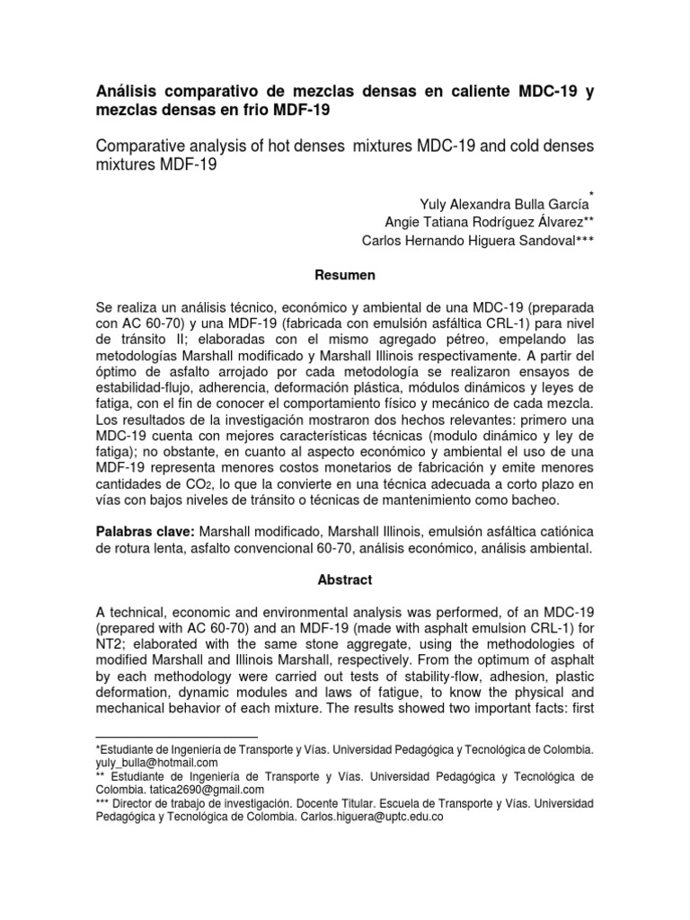 Articulo MDC-19 y MDF-19 | PDF | Fatiga (material) | Pascal (Unidad)
